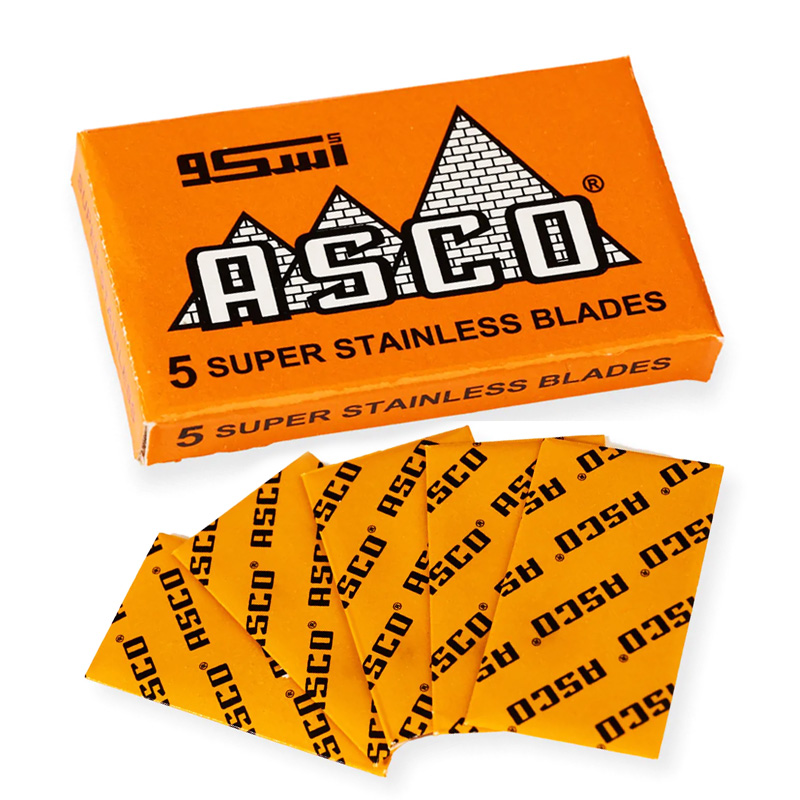 Barbercompany Купити Леза ASCO Super Stainless Blades 5 шт з доставкою ...